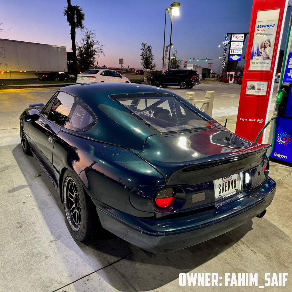 NA/NB Miata Carbon Fiber Square Mirrors | Spinnywhoosh Graphics