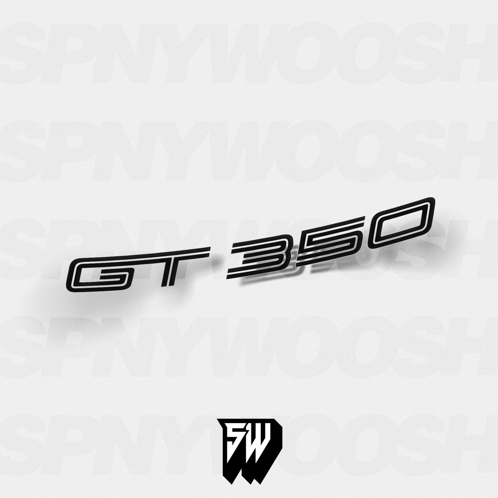 Shelby GT 350 Replica Decal | Spinnywhoosh Graphics