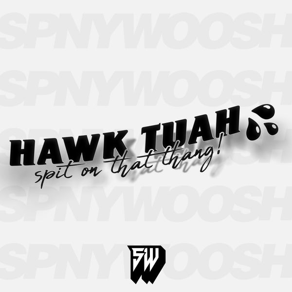Hawk Tuah Meme Vinyl Decal – Spinnywhoosh Graphics