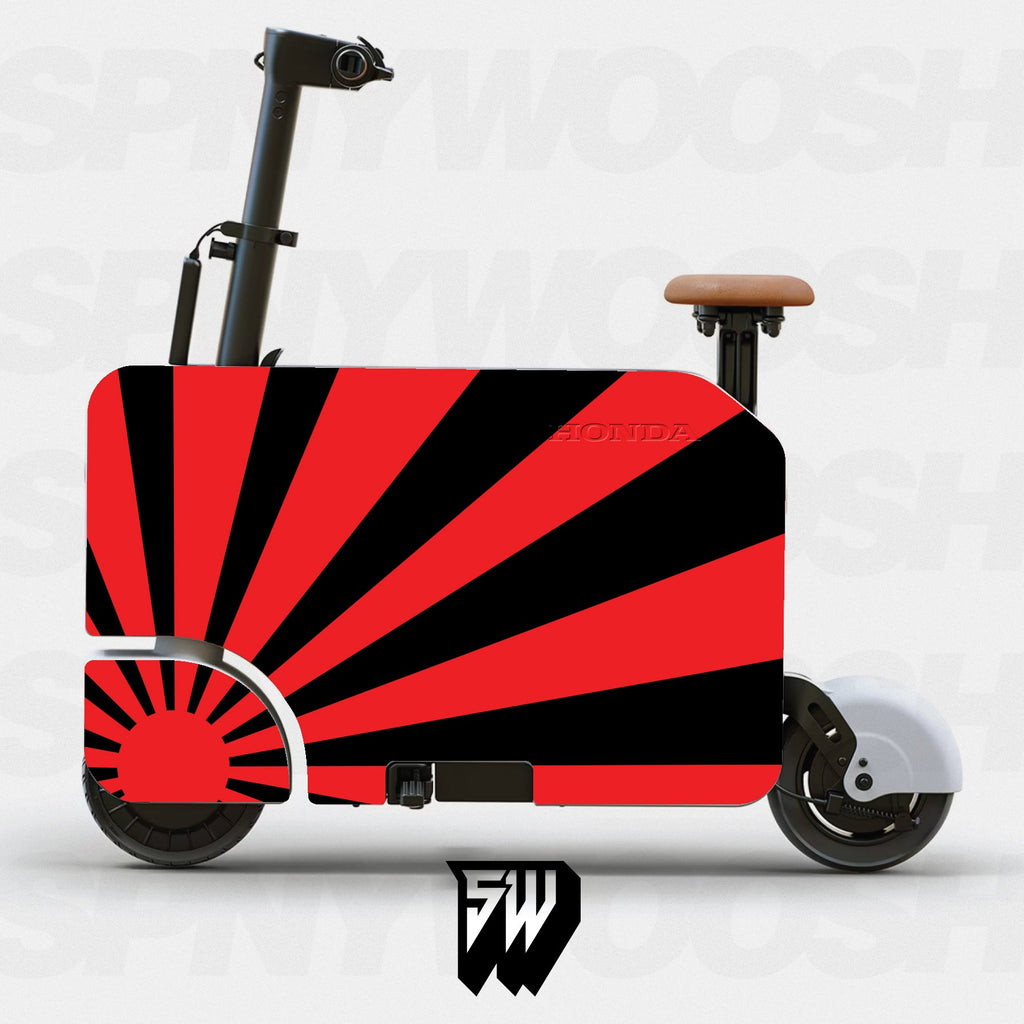 Rising Sun - Honda Motocompacto Vinyl Graphic Skin | Spinnywhoosh Graphics