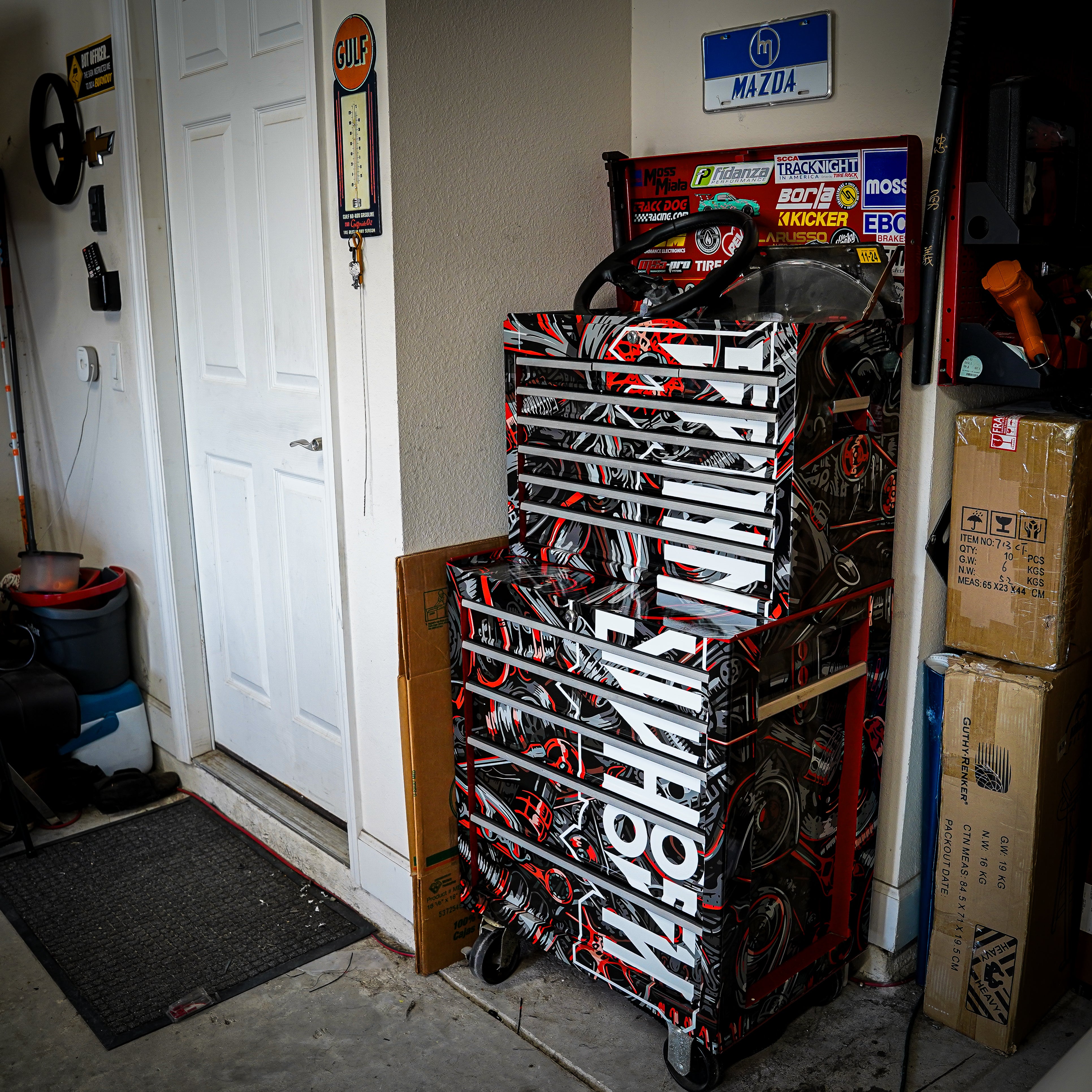 Tool Box Wrap - Car Parts Graffiti – Spinnywhoosh Graphics