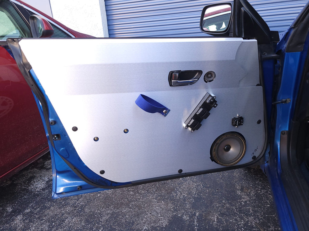 Subaru WRX (02-07) Aluminum Door Panels | Spinnywhoosh Graphics