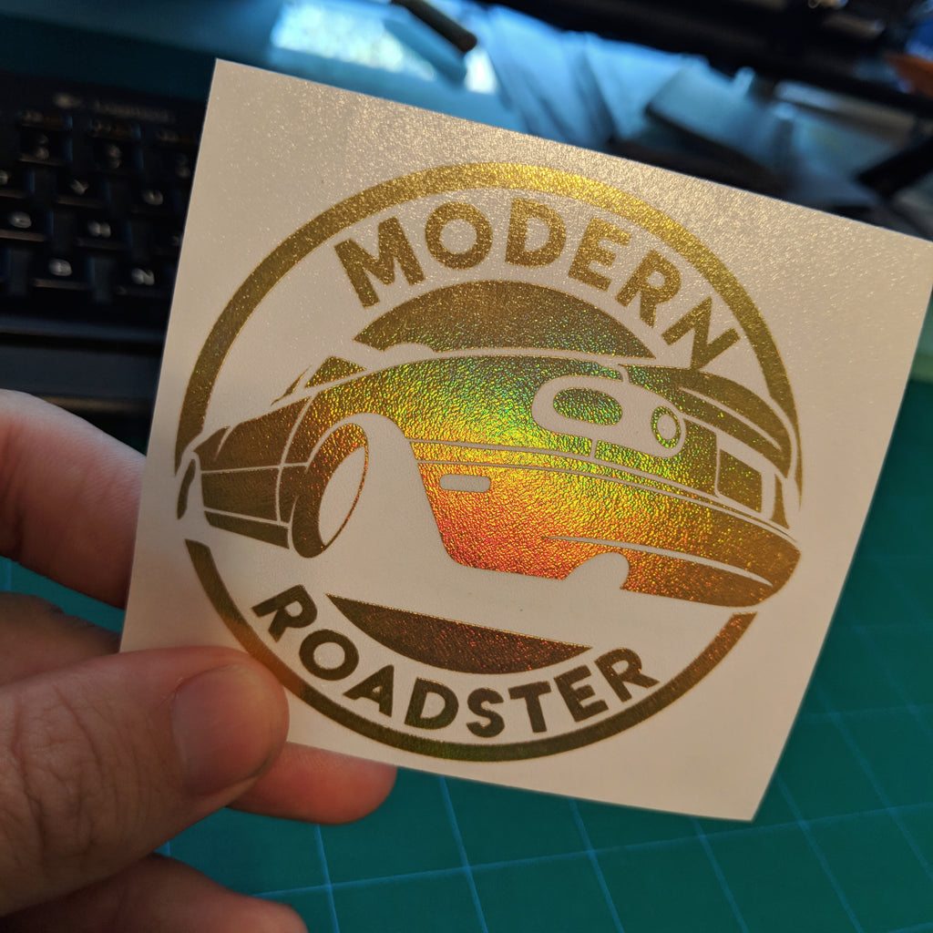 Modern Roadster Decal | Spinnywhoosh Graphics