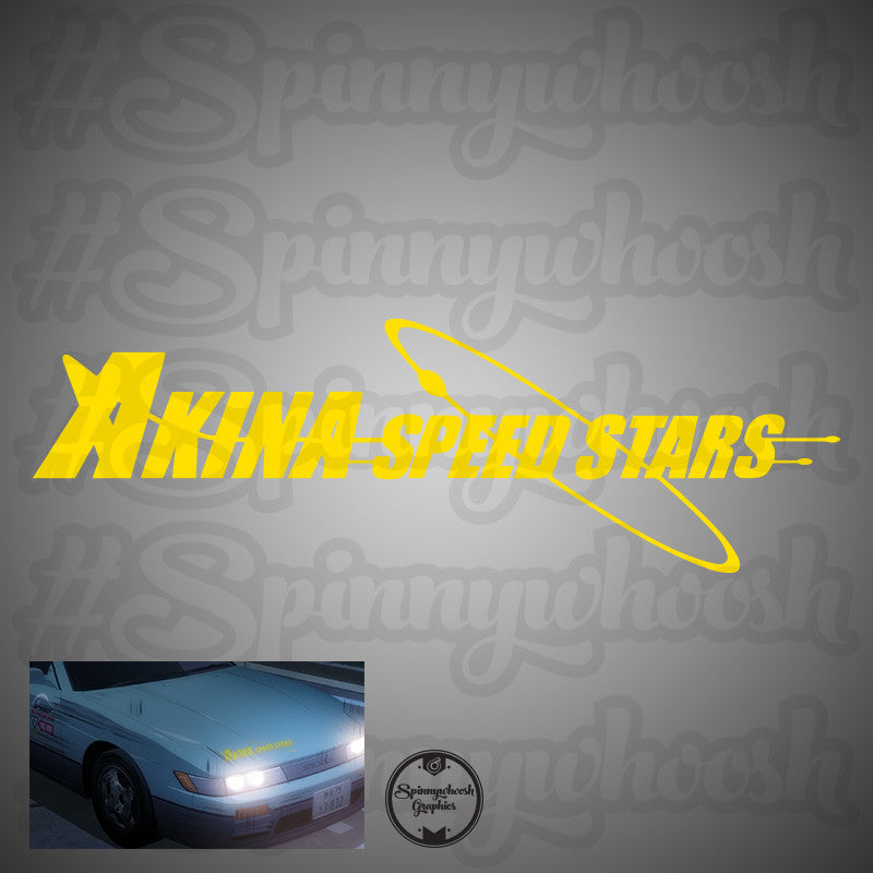 Akina Speed Stars NEW | Spinnywhoosh Graphics