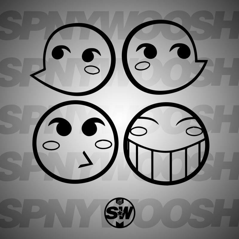 Bebop Ed Faces Decal | Spinnywhoosh Graphics