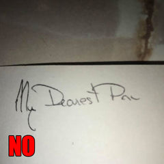 Custom Handwriting Decal – Spinnywhoosh Graphics