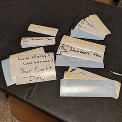 Custom Handwriting Decal – Spinnywhoosh Graphics