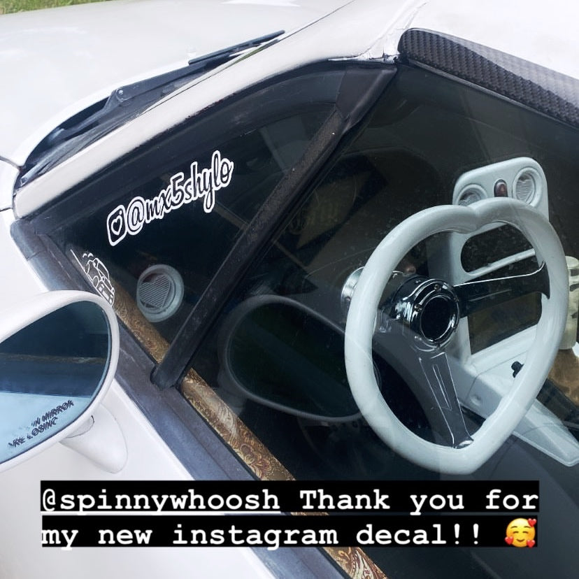 Heart Style Instagram Vinyl Decal | Spinnywhoosh Graphics