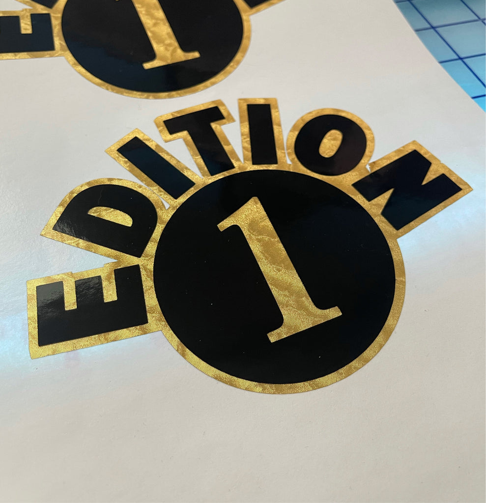 First Edition Card Icon Decal | Spinnywhoosh Graphics