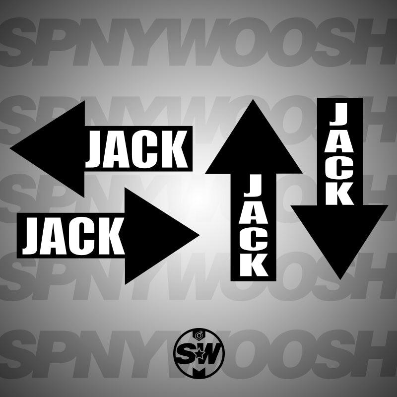 Jack Arrow Decal | Spinnywhoosh Graphics