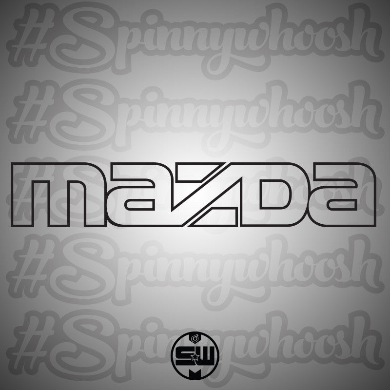 Mazda Outline Decal (RX7) | Spinnywhoosh Graphics