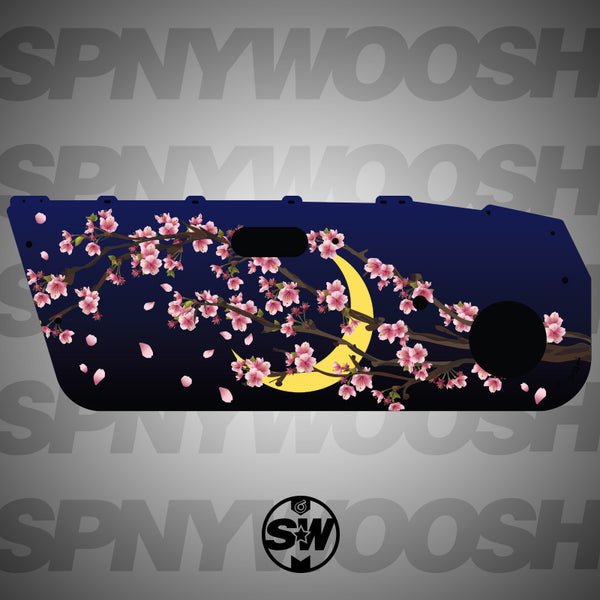 Sakura - Midnight Door Card Vinyl Design | Spinnywhoosh Graphics