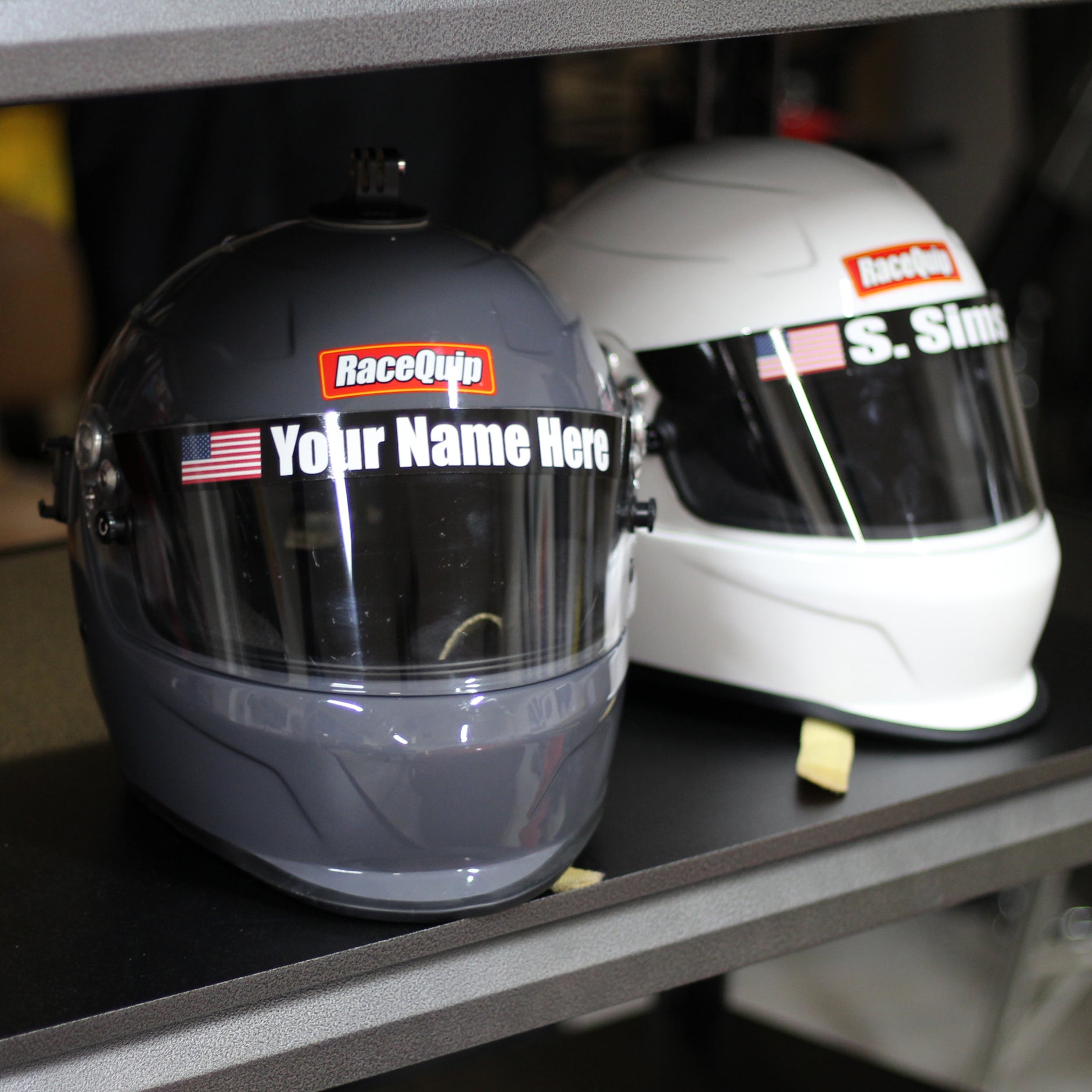 Racing Helmet Sun Visors – Spinnywhoosh Graphics