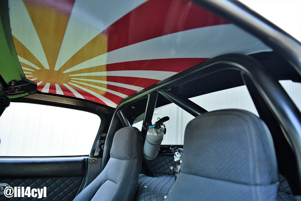 Custom Printed Miata Hardtop Headliner | Spinnywhoosh Graphics