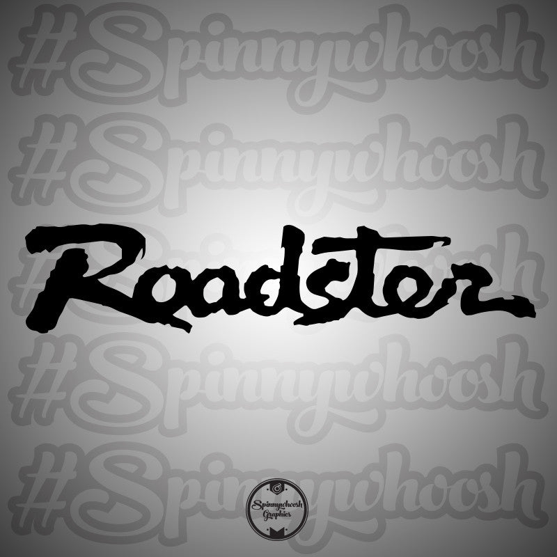 Roadster Logo Decal | Spinnywhoosh Graphics