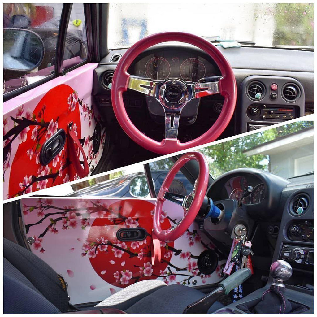 Sakura - Sunrise Door Card Vinyl Design | Spinnywhoosh Graphics