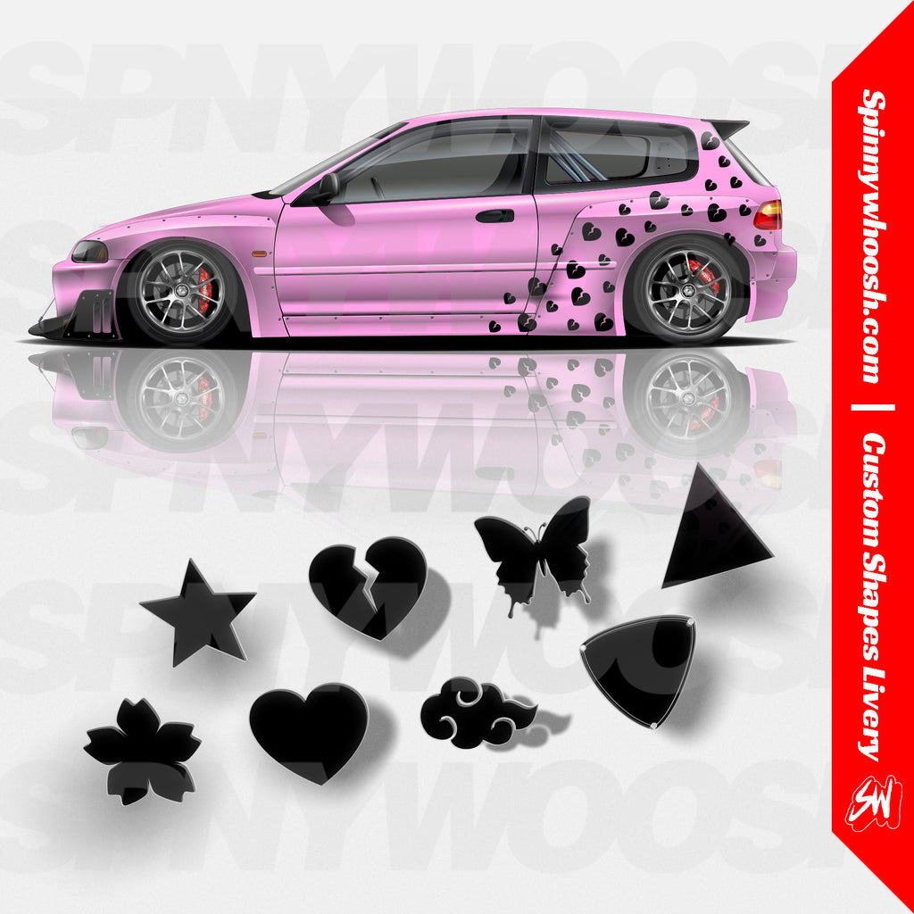 Custom Shapes Livery | Spinnywhoosh Graphics