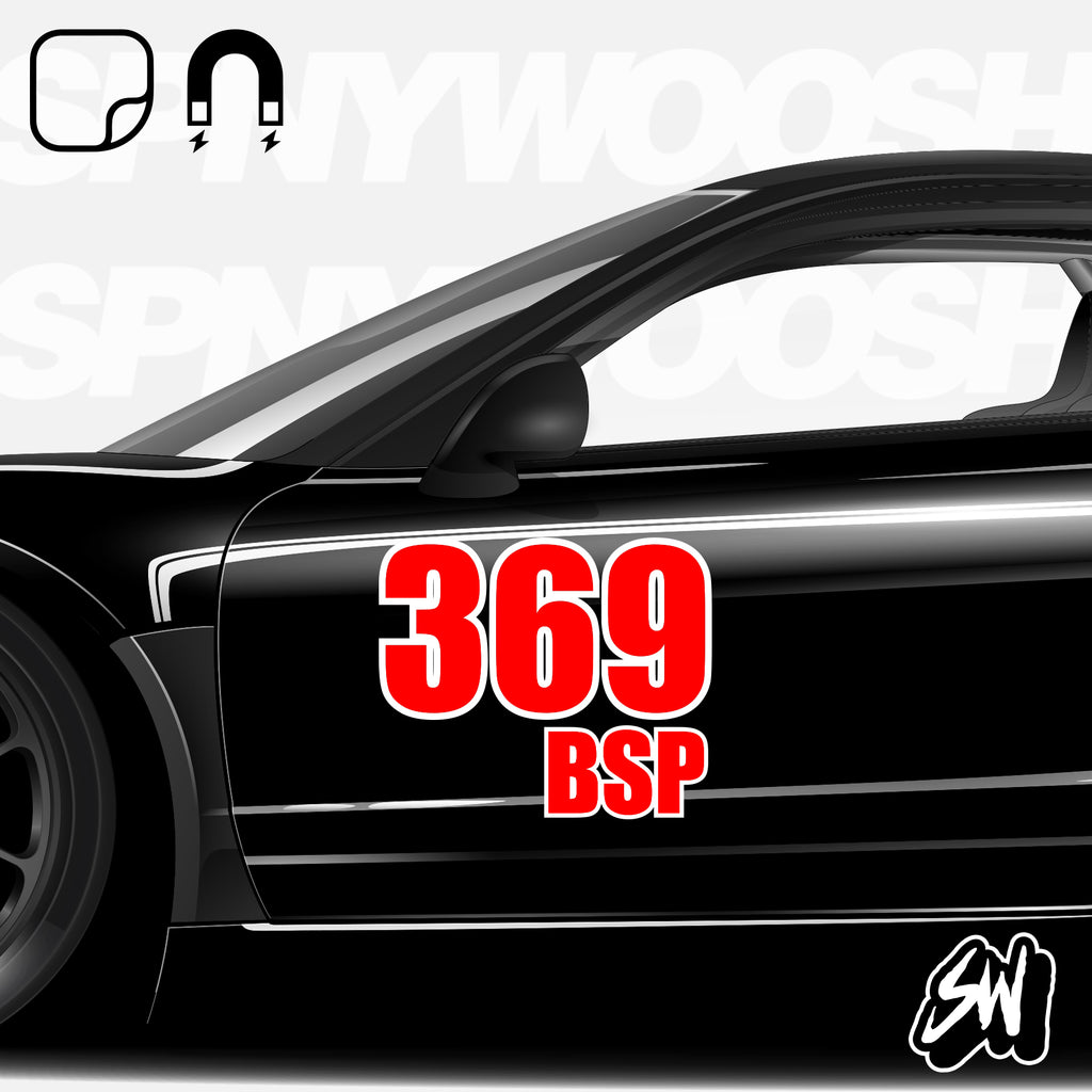 Individual Vinyl Racing Numbers with Outline | Spinnywhoosh Graphics