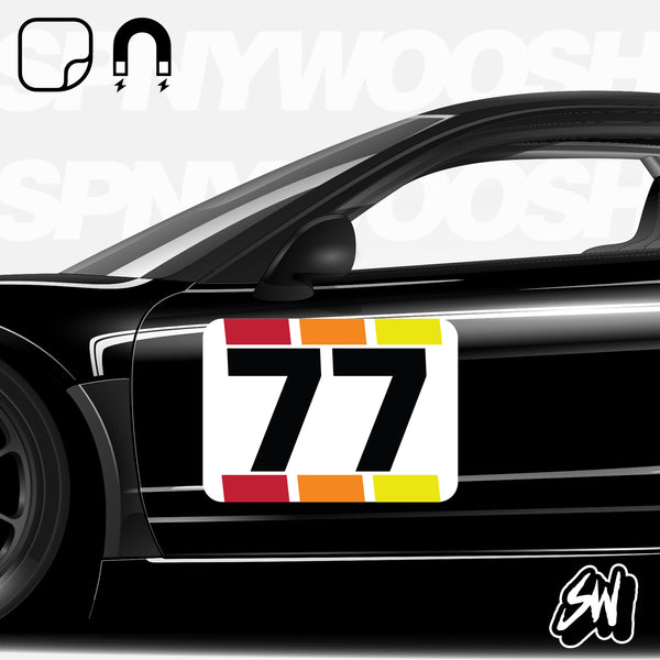 Vintage Livery Inspired Toyota Racing Numbers | Spinnywhoosh Graphics