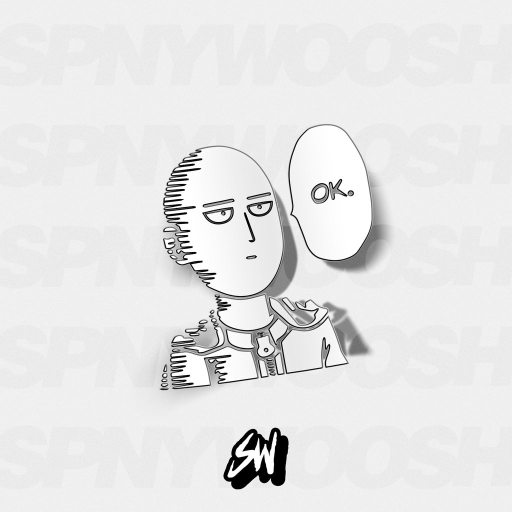 One Punch Man OK Decal | Spinnywhoosh Graphics