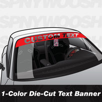 Windshield Banner - All Window Banners – Spinnywhoosh Graphics