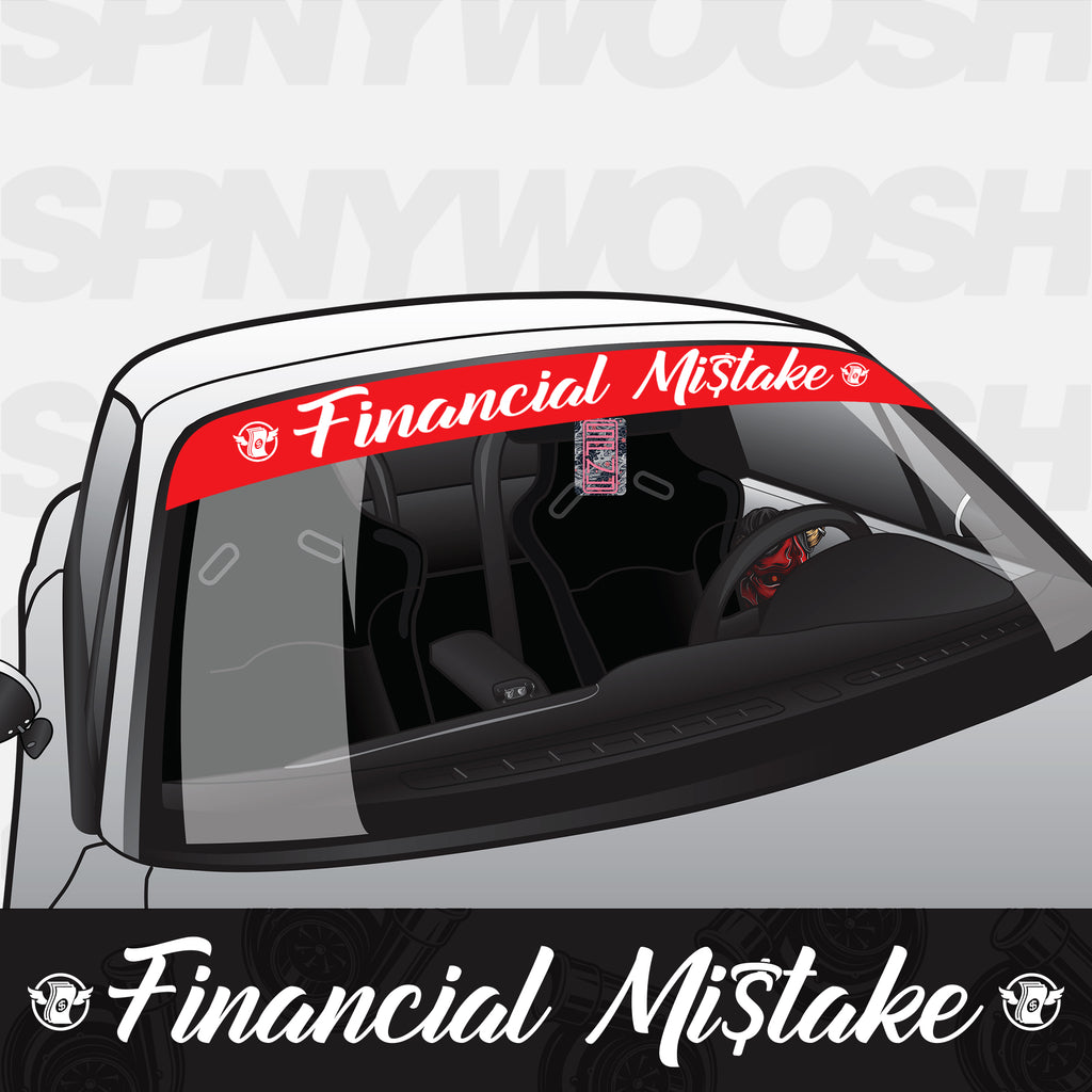 Financial Mistake Window Banner | Spinnywhoosh Graphics
