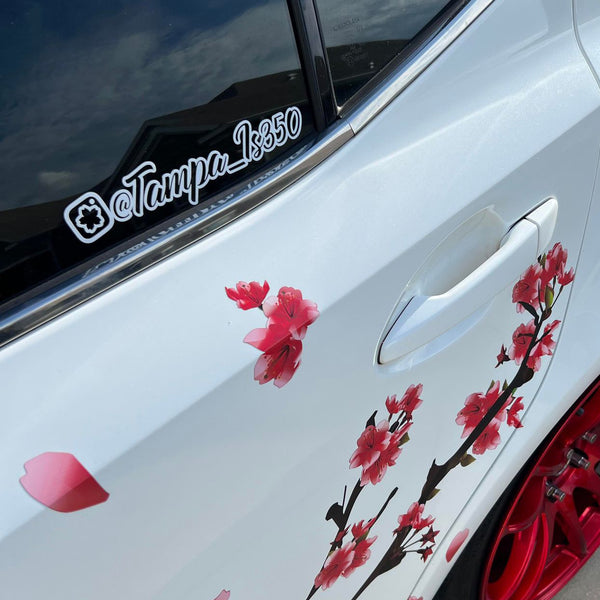 Sakura Style Instagram Vinyl Decal | Spinnywhoosh Graphics