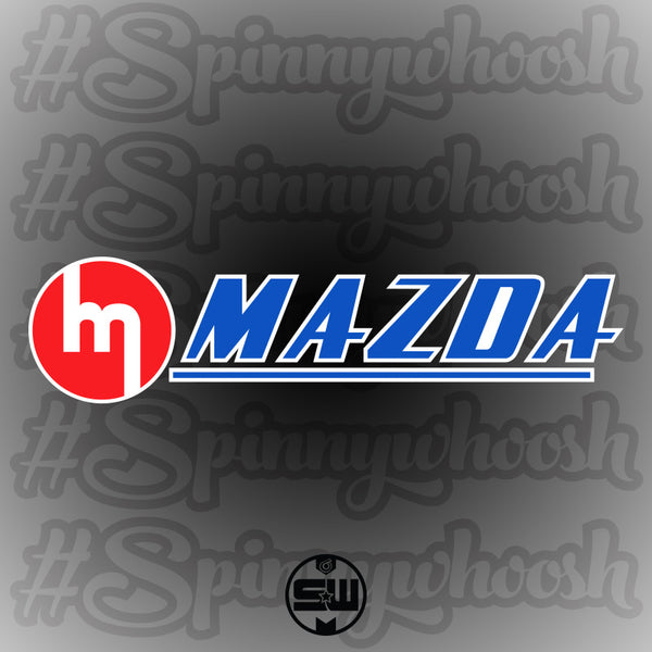 Vintage Mazda 3-Color Decal | Spinnywhoosh Graphics