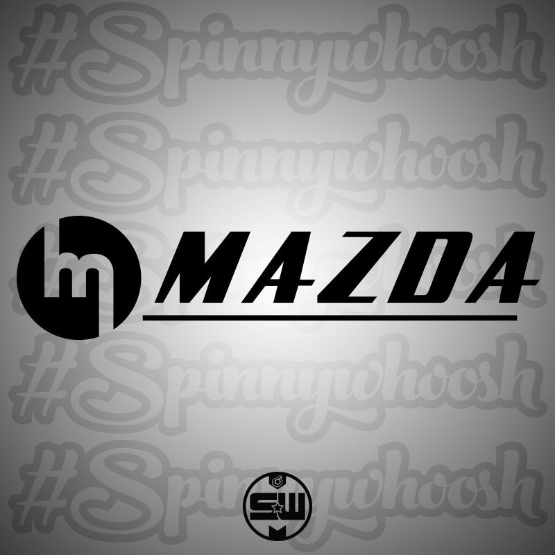 Retro Mazda Logo Decal | Spinnywhoosh Graphics