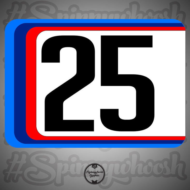 Racing Numbers - Vintage Livery Inspired – Spinnywhoosh Graphics